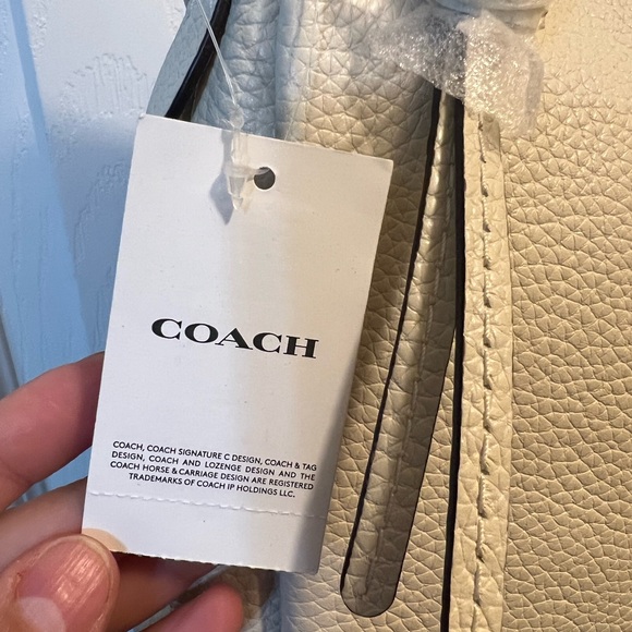 Coach | Bags | Coach Cream Leather Womens Bag | Poshmark